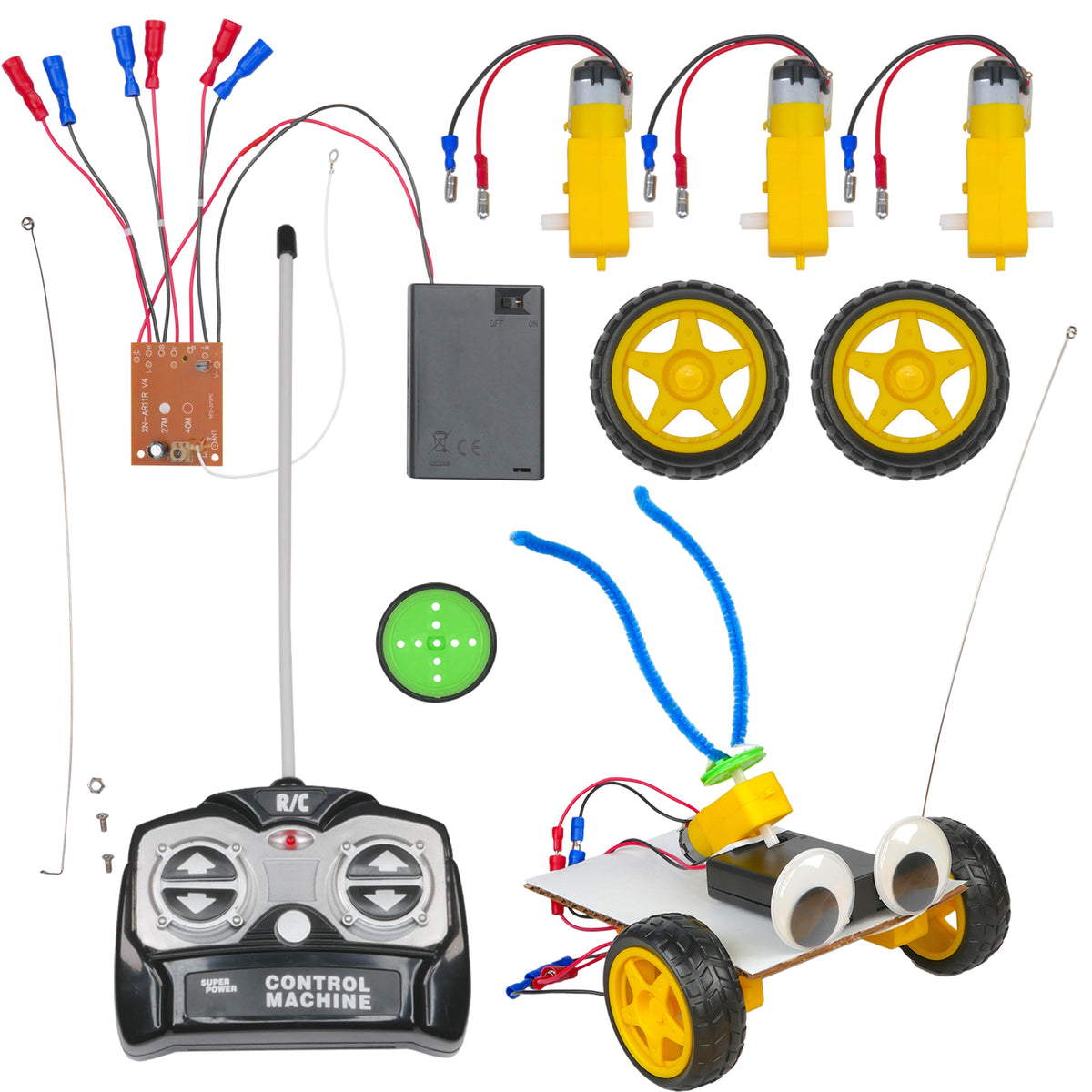 DIY RC Parts Kit - Make Anything into a Remote Control Vehicle – STEM ...