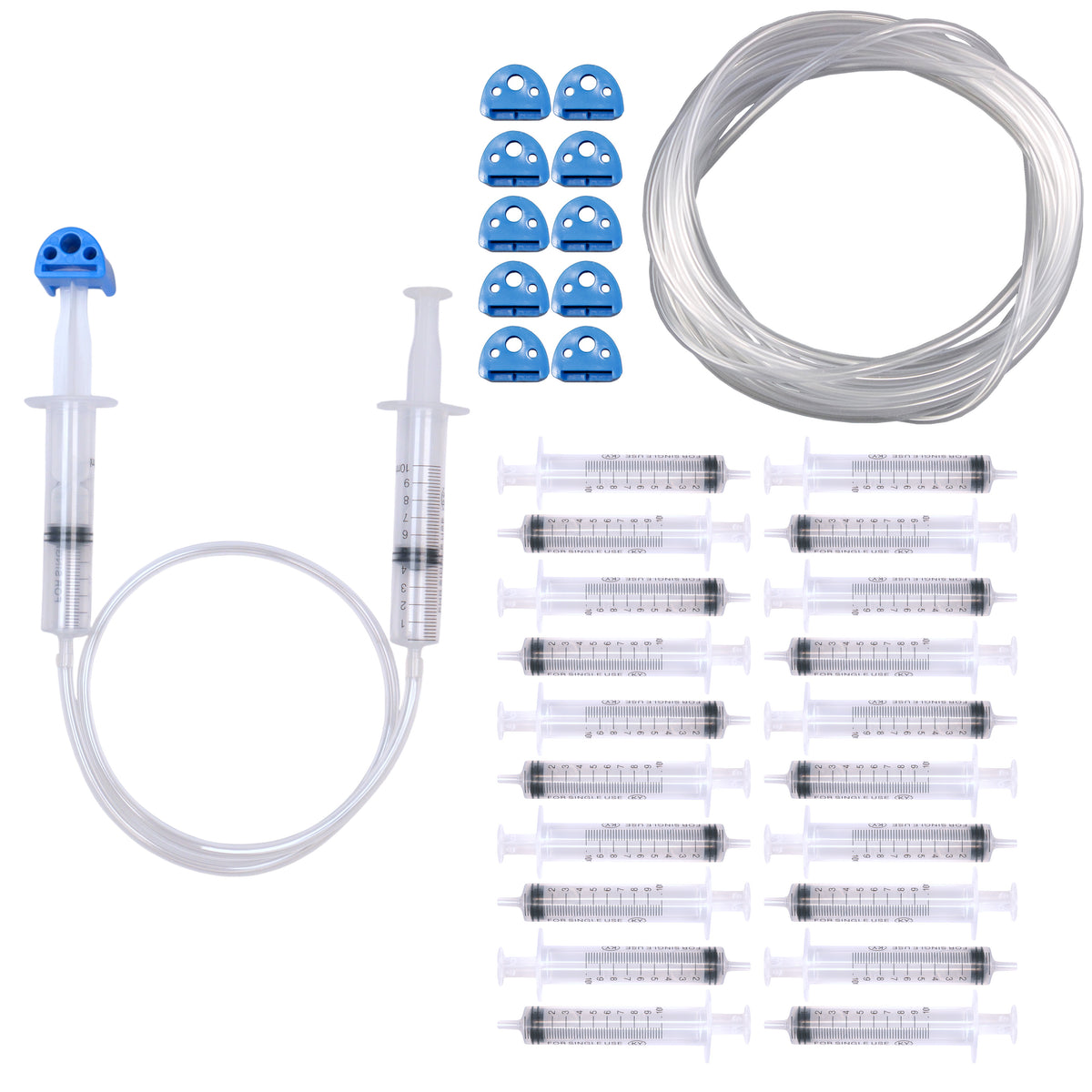 STEM Syringe Kit, 20 Plastic Syringes, 15 Feet of Tubing, 10 Syringe A ...